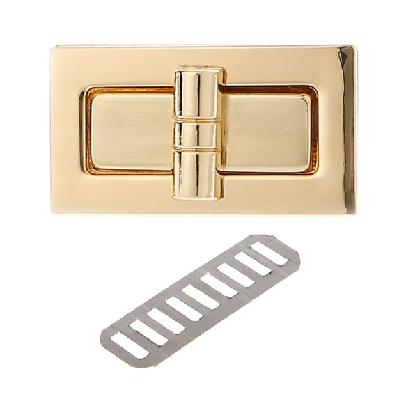 Yokua Metal Rectangle Shape Clasp Turn Locks Twist Lock DIY Handbag Bag ...