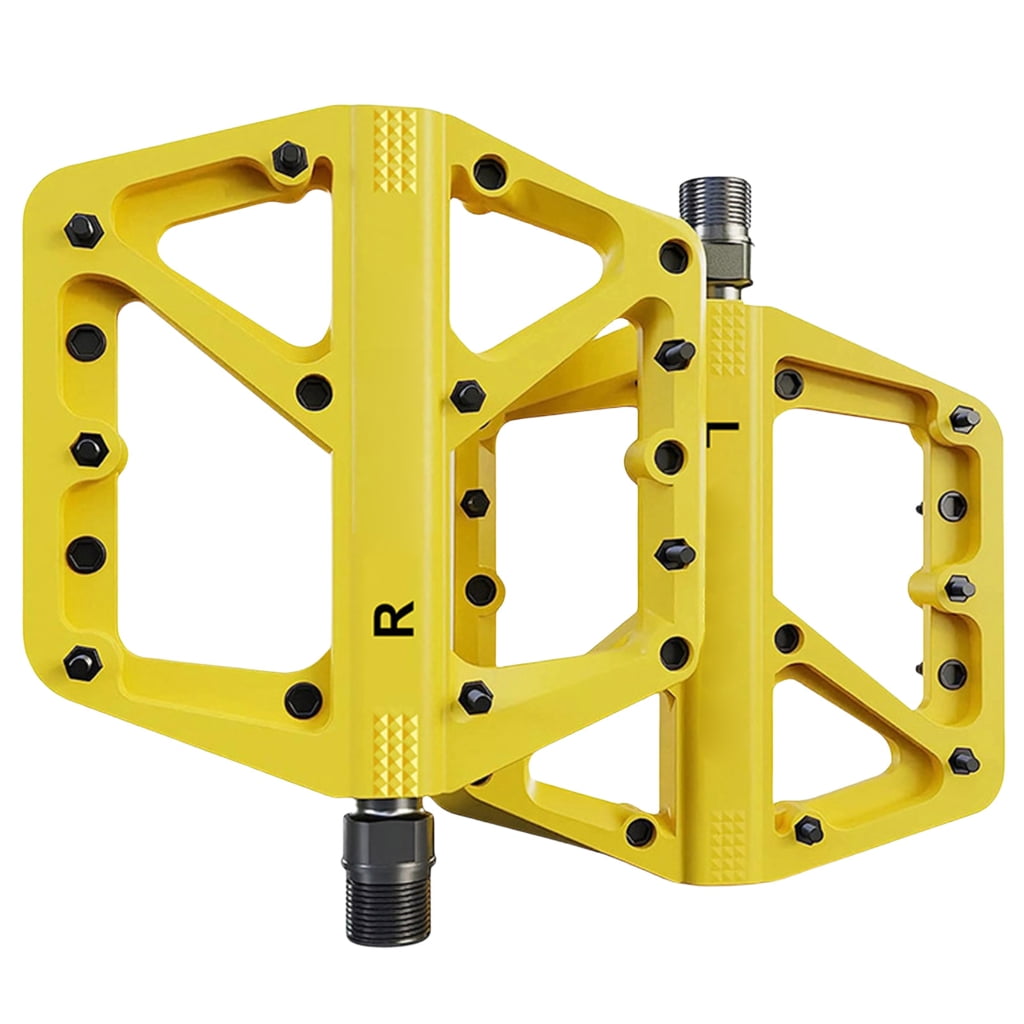 Yokua Mountain Biking Flat Pedals Wide Base for Stability Efficient ...