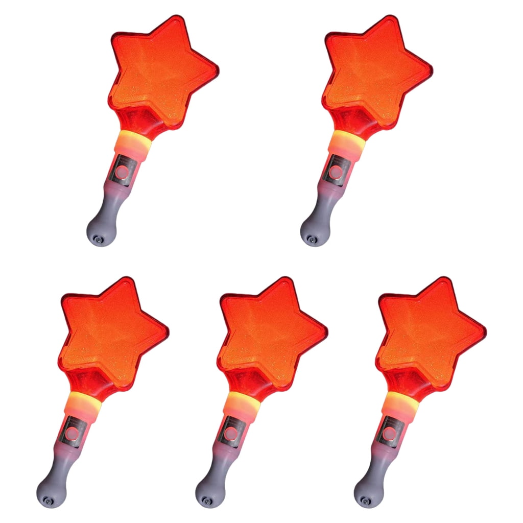 Yokua Pack of 5 Light Up Wand Sticks Muti-Color Flashing Wands for ...