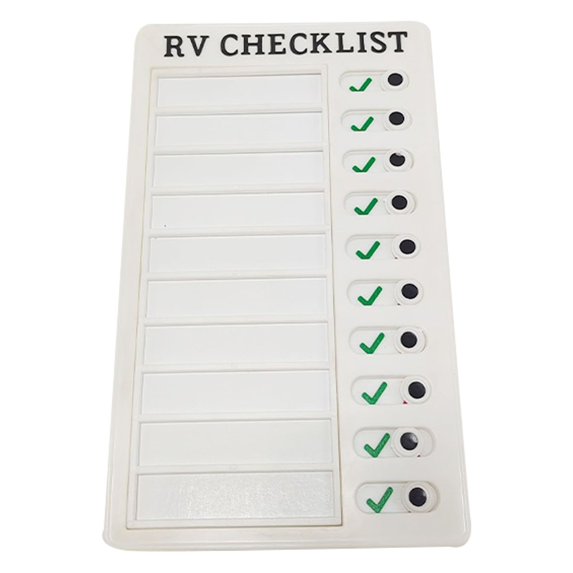 Yokua Portable RV Checklist Board Removable Hanging Elder Daily Care ...