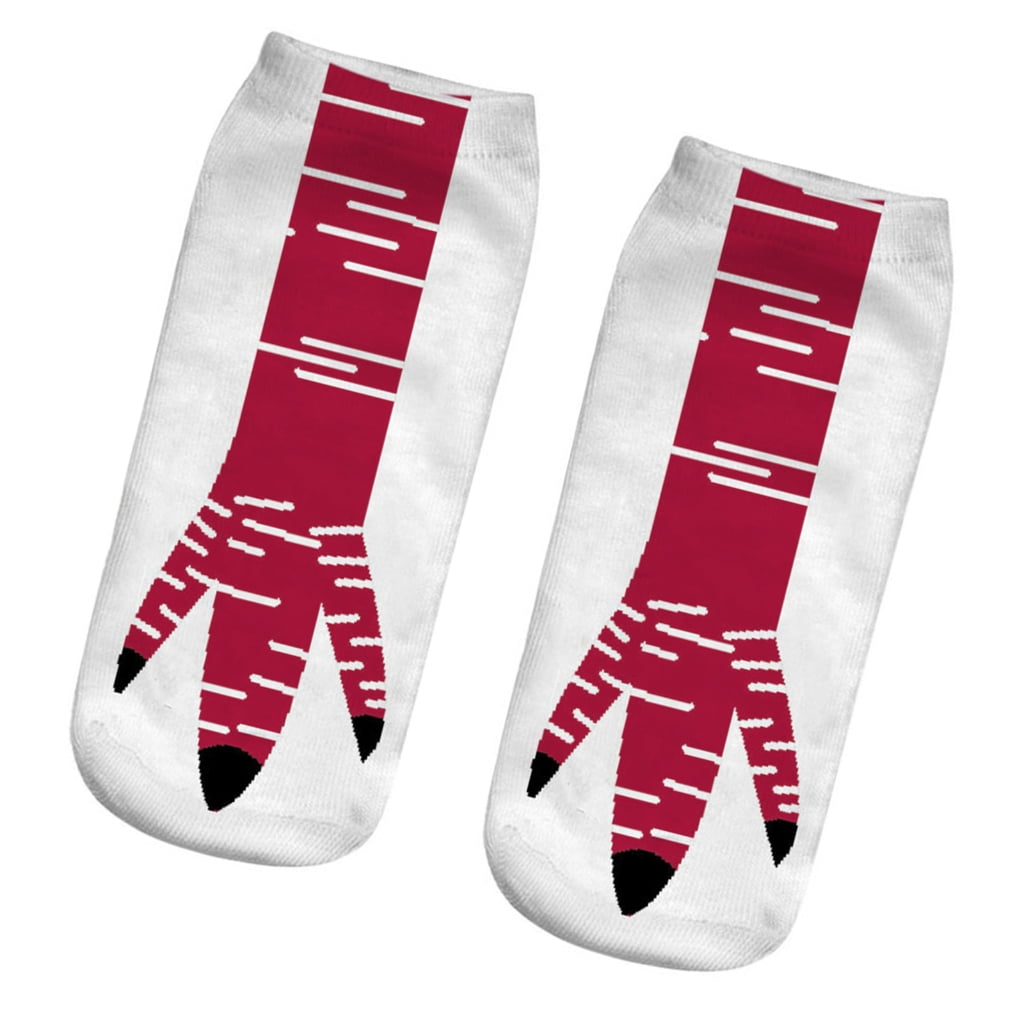 Yokua Realistic Chicken Foot Design 3D Printed Short Ankle Socks ...