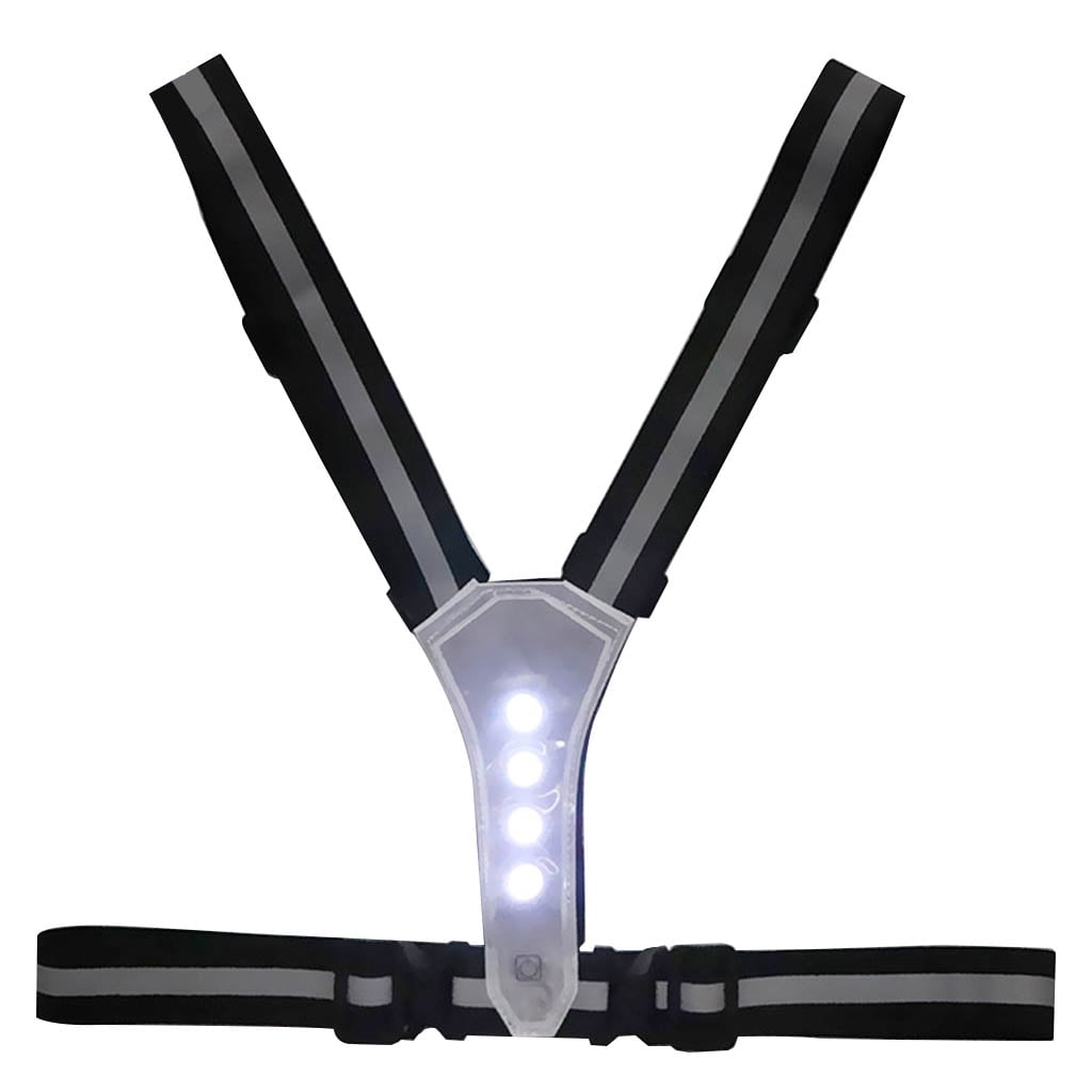Yokua Reflective Y-Shaped Harness for Night Riding Running Luminous ...