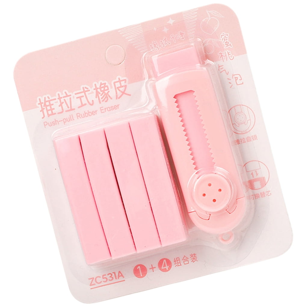 Yokua Retractable Erasers with Refills Refillable Rubber Eraser Easy ...