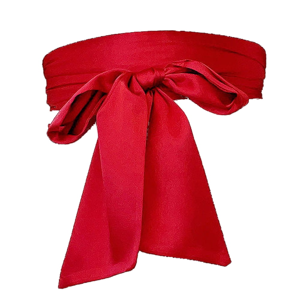 Yokua Ribbon Waistband Wide Belt Women's Dress Bowknot Sash Corset Belt ...