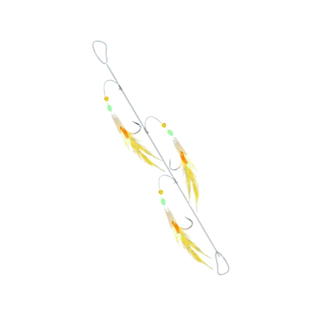 Yokua Sabiki Rig with Glow Beads Glow Fish String Hook Fishing Baits ...