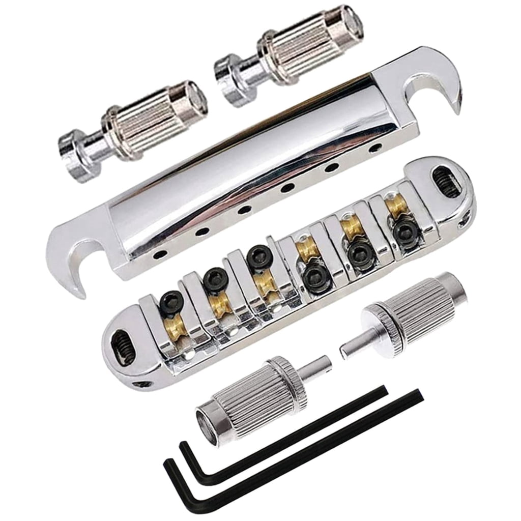 Yokua Saddle Bridges with Stud Roller Saddle Bridge Guitar Replacement ...