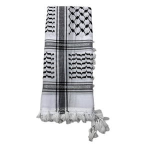 Houndstooth Palestine Keffiyeh Arafat Hatta, Cotton Scarf with Tassels ...