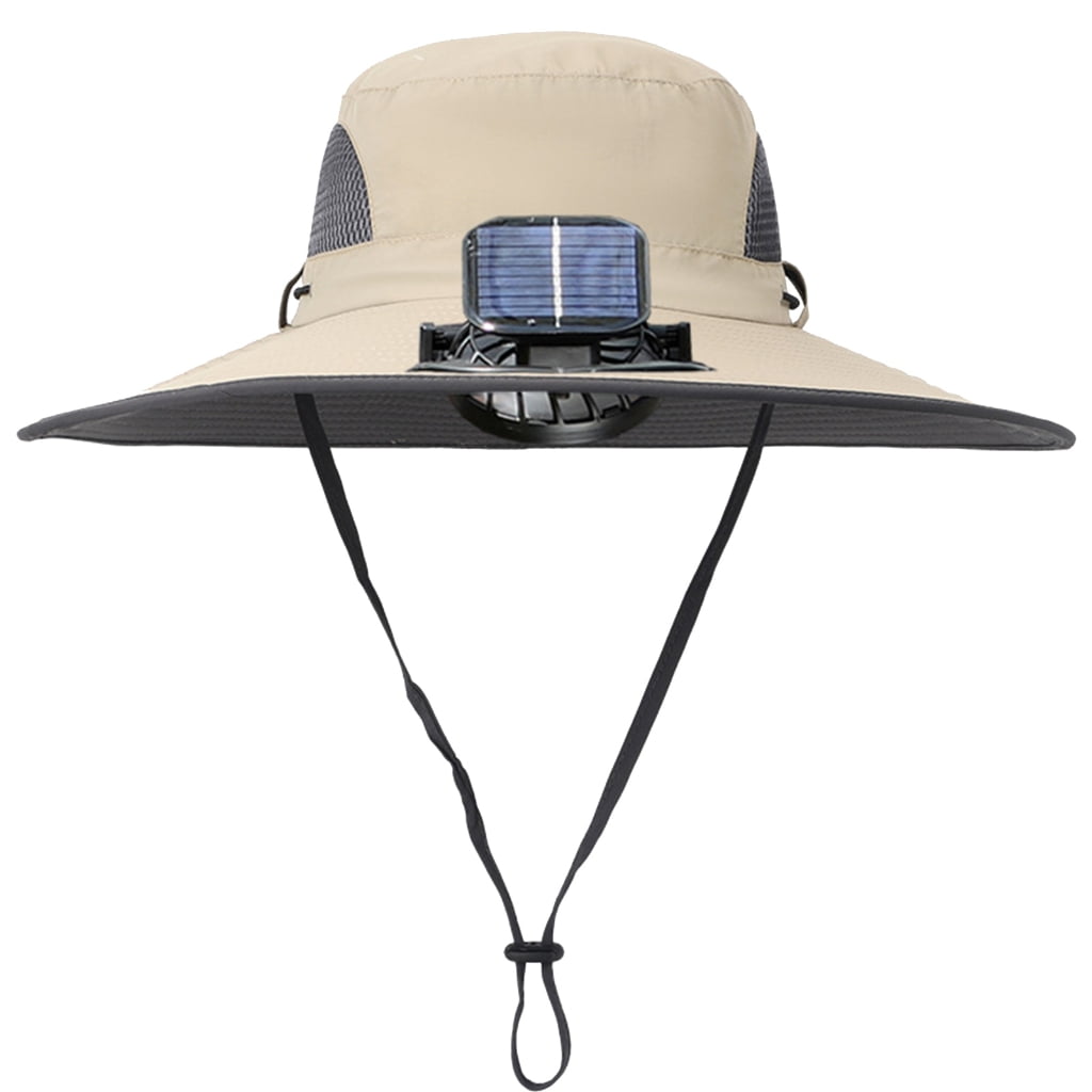 Yokua Solar Fan Hat Large Airflows Sunblocking Hat for Hot Weather ...