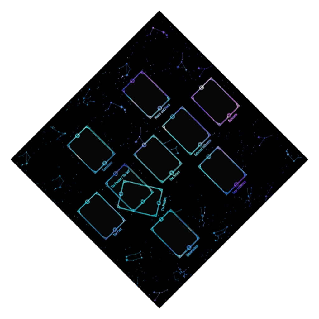 Yokua Square Altar Board Game Card Pad Runes Table Cloth Mysterious ...