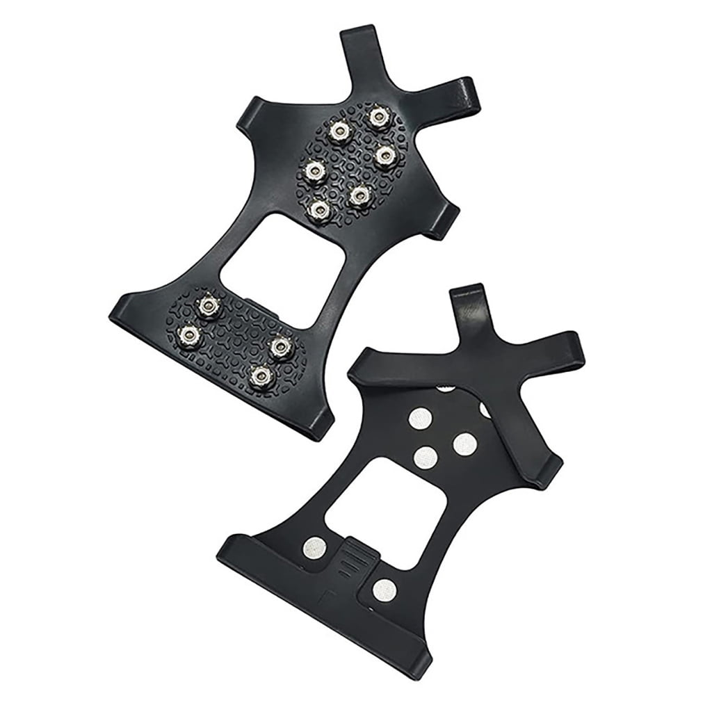 Yokua Stainless Steels Ice Spikes Ice Cleats Crampons, 10 Spikes Shoe ...