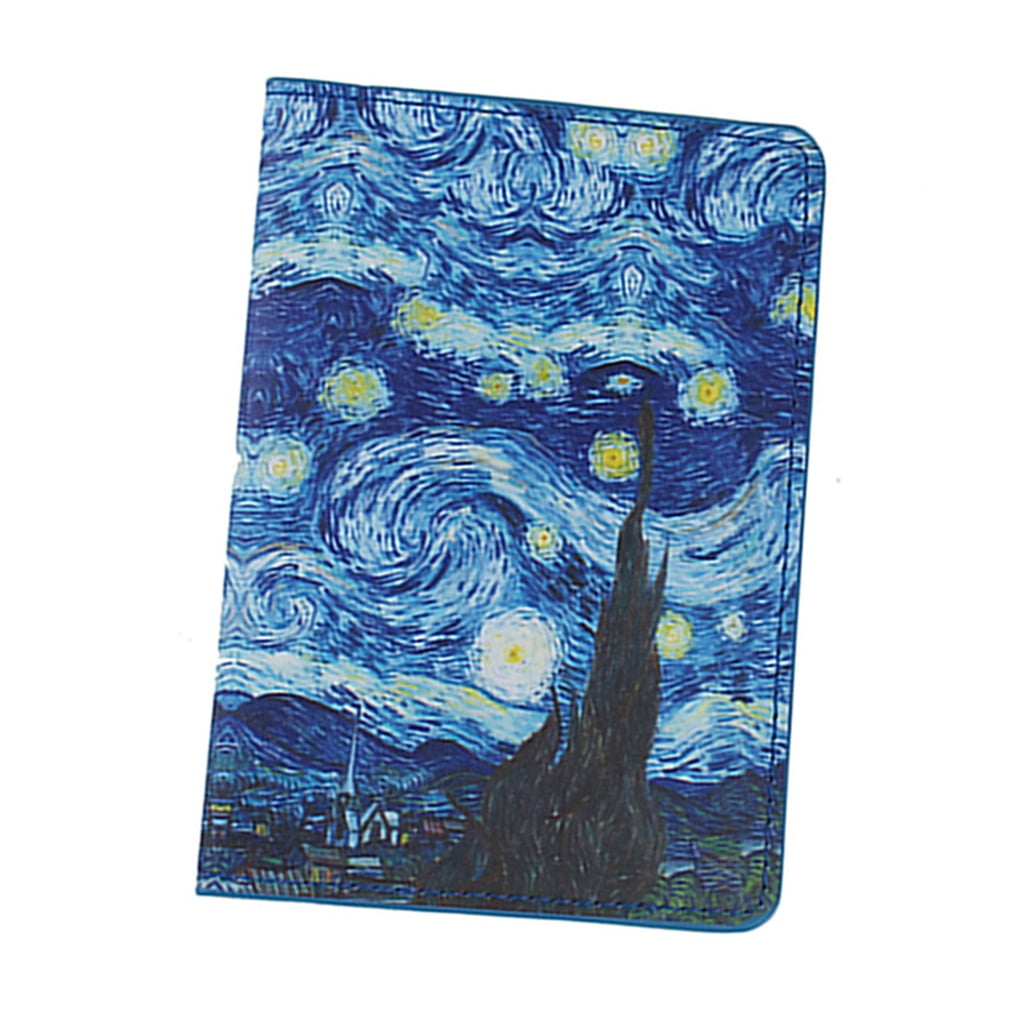 Yokua Stylish Leaf Design Passport Cover Card Holder PU Travel Document ...