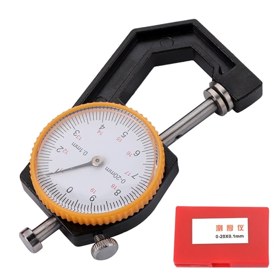 Yokua Thickness Gauge 0-20mm Ranges Dials Indicator for Leather and ...