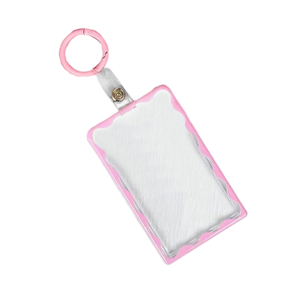 Yokua Transparent Acrylic Card Holder Keychain Sleeve Case for Photos ...