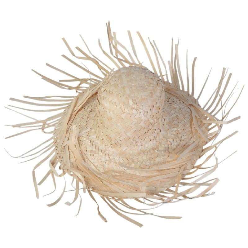Yokua Trendy Mexicanos Straw Hat with Ripped Brim, for Festivals ...