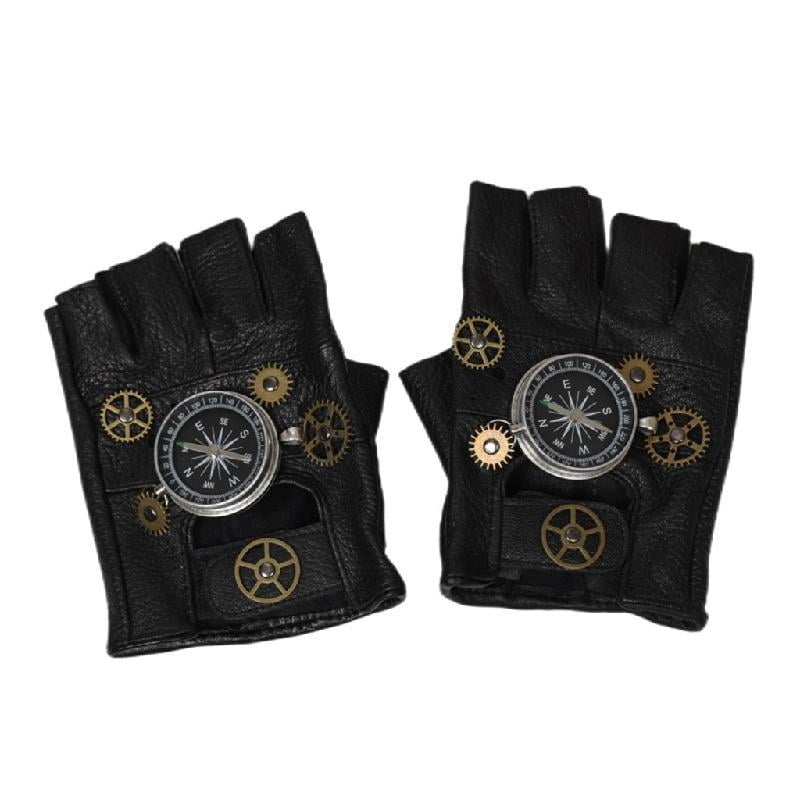 Yokua Vintage Gothic Gloves Industrial Age Costume Accessory with Gears Compass - Walmart.com