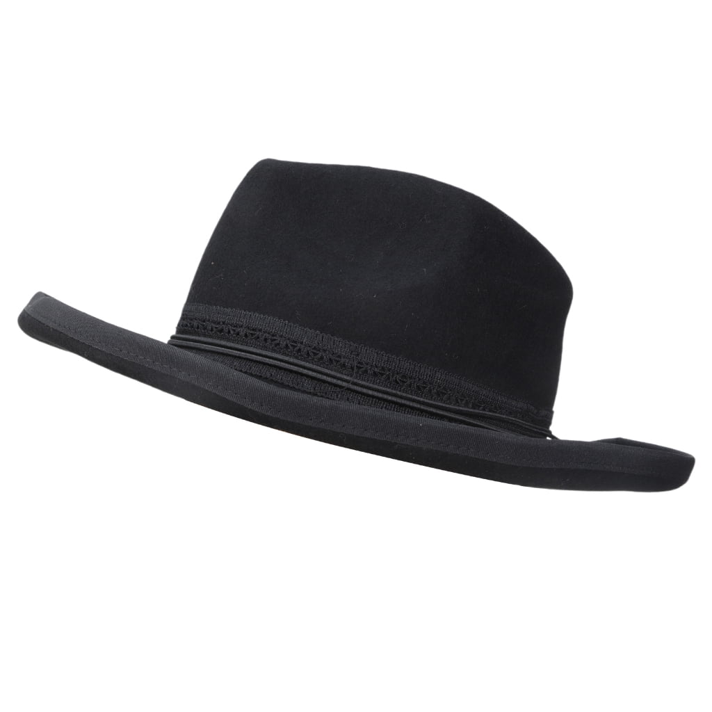 Yokua Wide Brimmed Fedoras Cowgirl Hat Western Top Hat for Boy Man ...