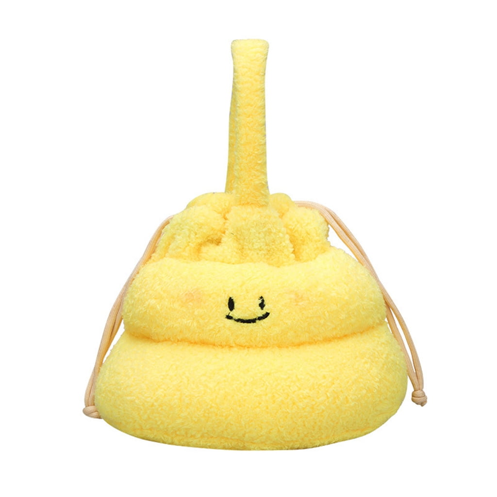 Yokua Womens Fluffy Messenger Bag Cute Poop Shape Handbag Cartoon Poop ...