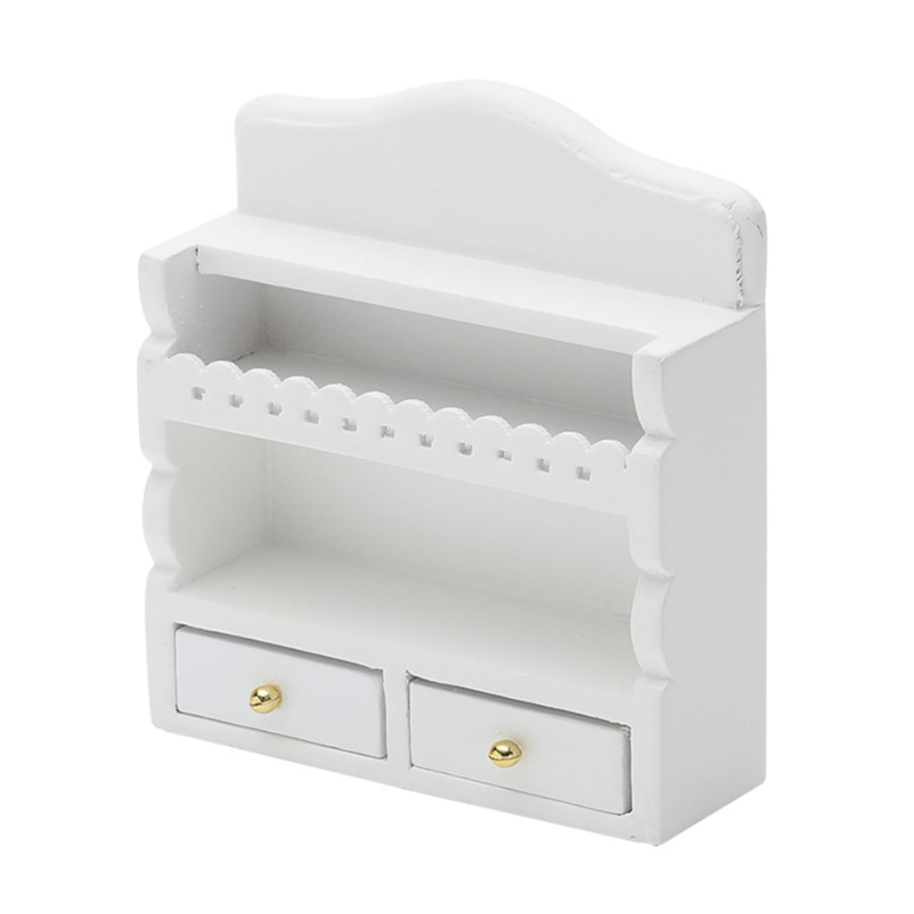 Yokua Wood Dollhouse Cabinet for Doll House Furniture Miniature ...