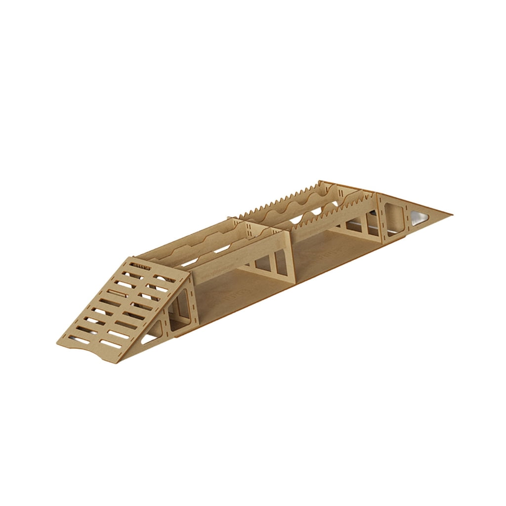 Yokua Wooden Roadblocks Model Bridge Ramps For Remote Control Toy Car ...