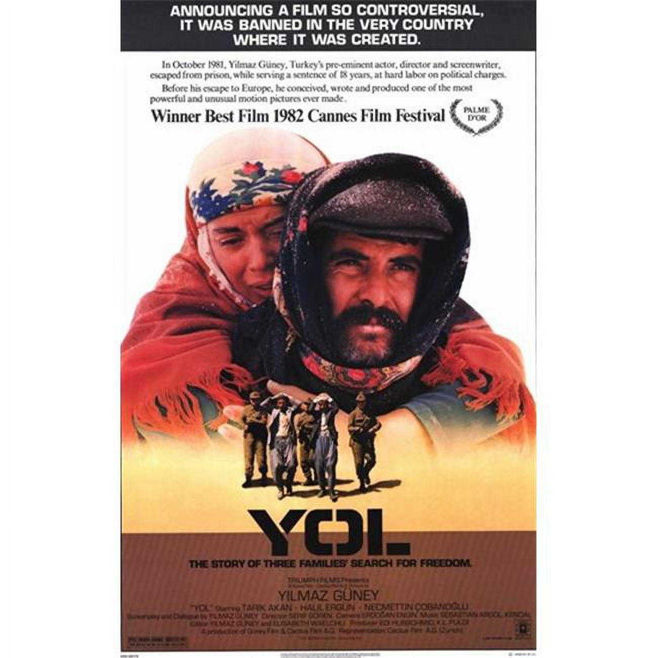 Yol Movie Poster - 11 x 17 in. - Walmart.com