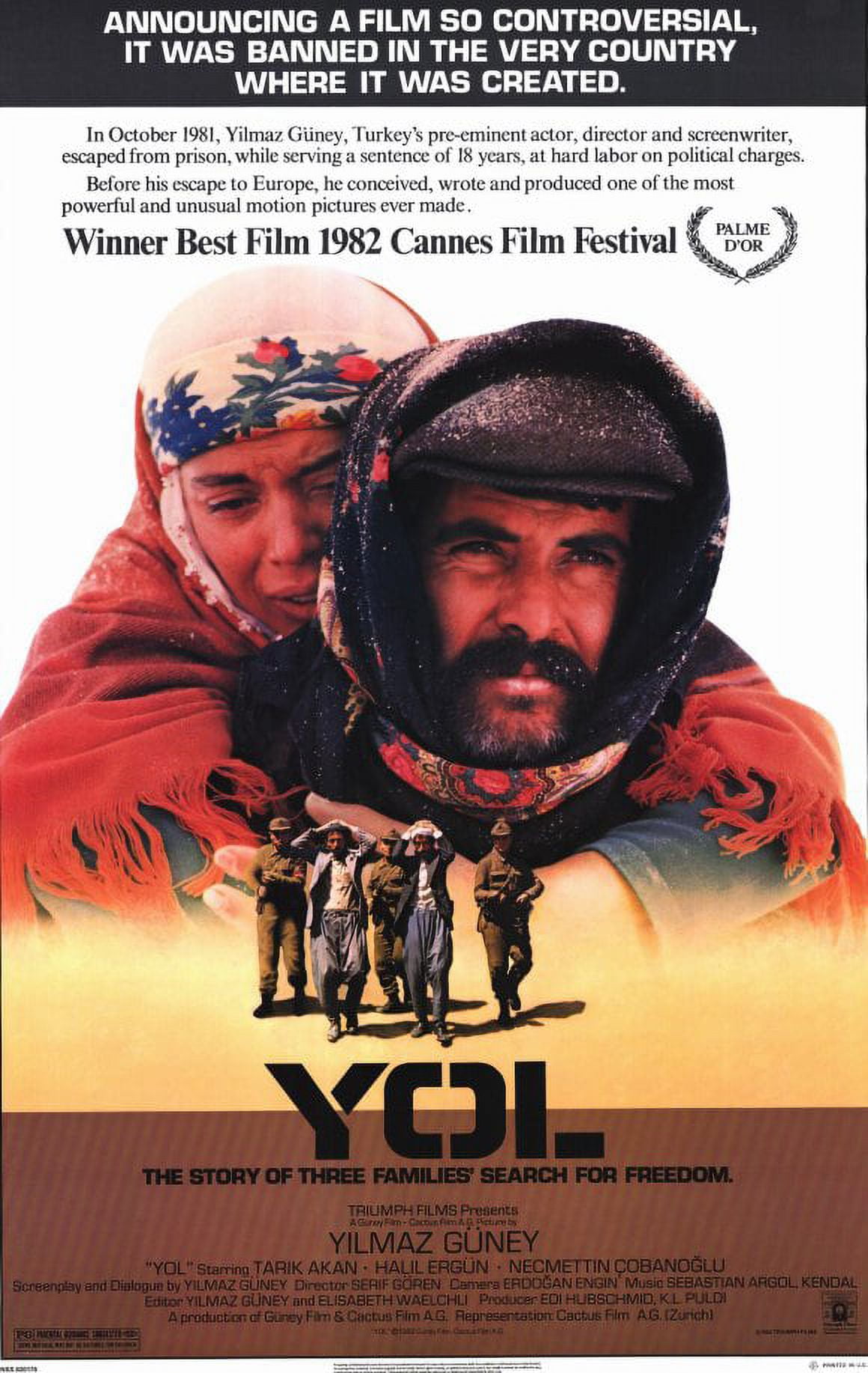 Yol - movie POSTER (Style A) (11" x 17") (1982) - Walmart.com