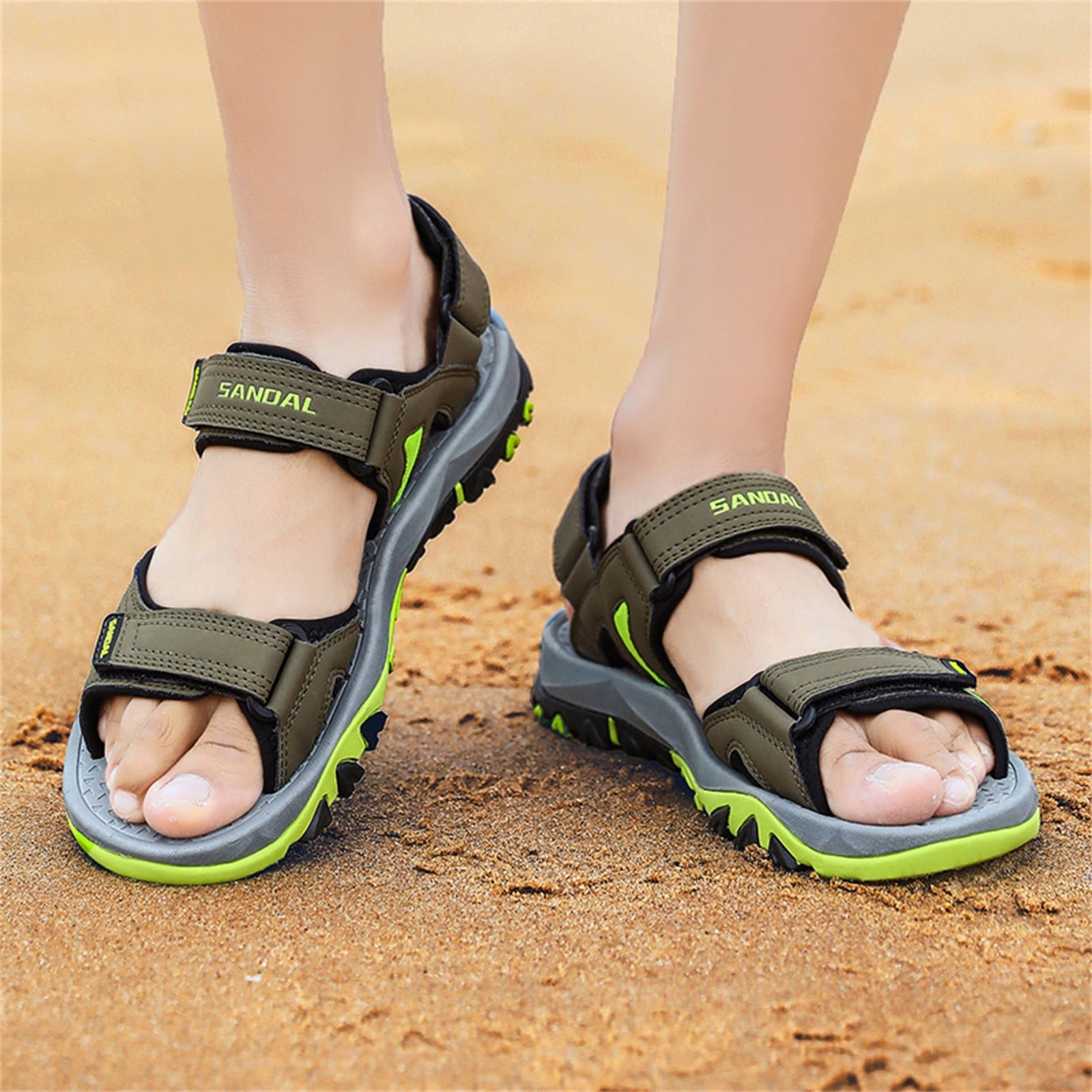 Yolai Men Shoes Beach Shoes Summer Sandals Two Way Outdoor Sports ...