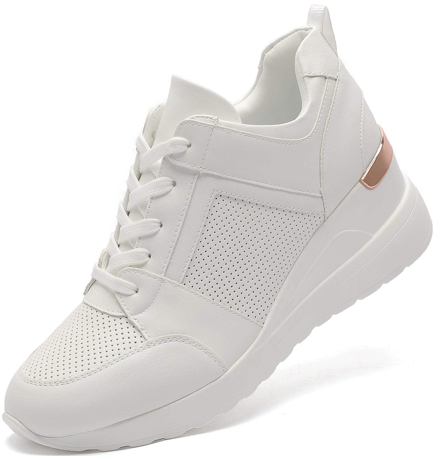 Yolanda Zula Wedge Sneakers for Women - Wedge Tennis Shoes Non-Slip ...