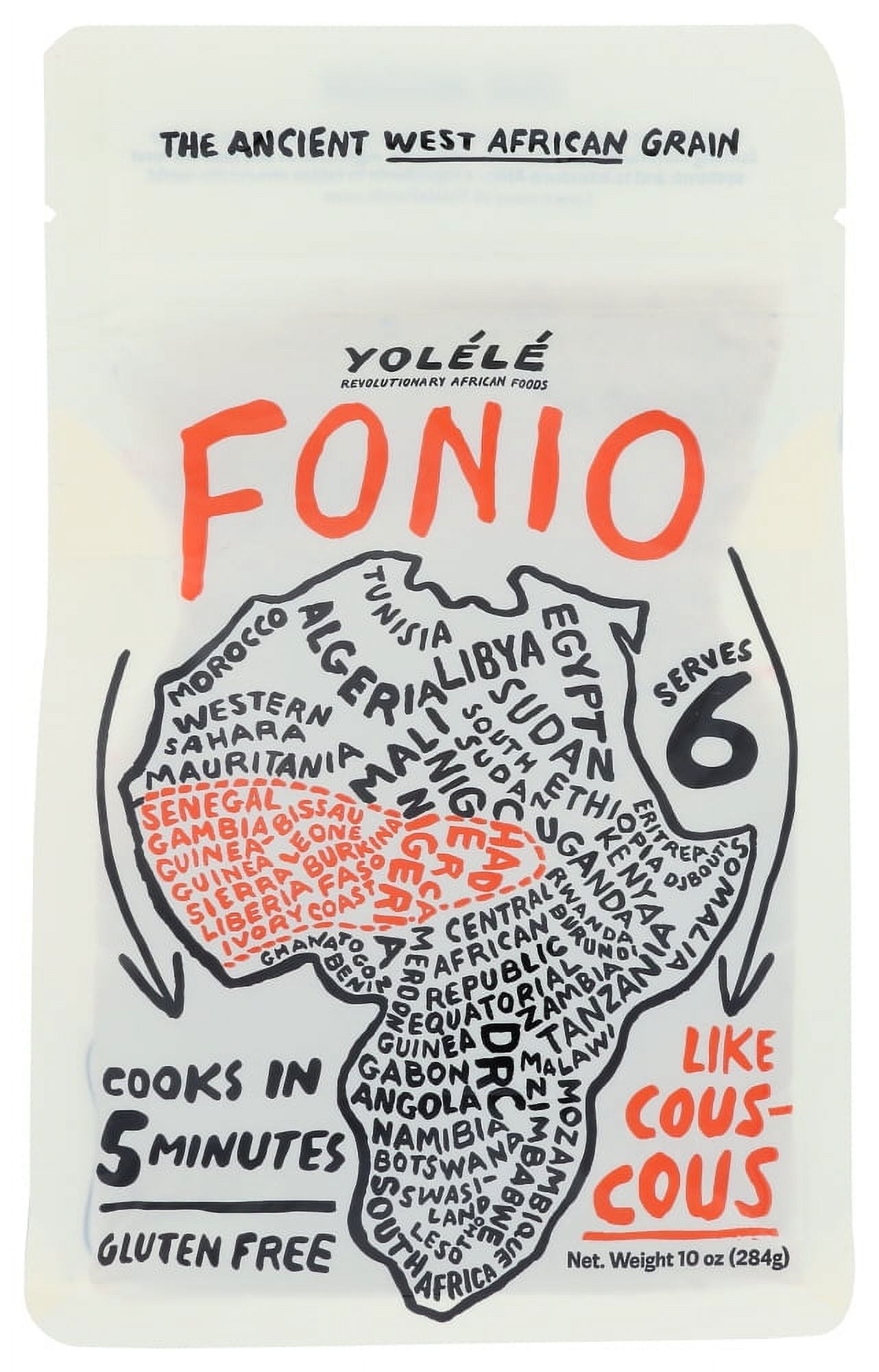 Yolele Grain Fonio Microwavable Cs Of 6, 10 Oz Pack Of 6 - Walmart.com