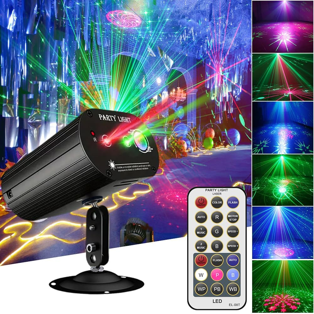 Yolispa Party Lights Disco Lights,Sound Activated Strobe Light with ...