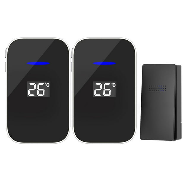 Yolispa Wireless Doorbell, Self-Powered Doorbell, Plug-through Wireless ...