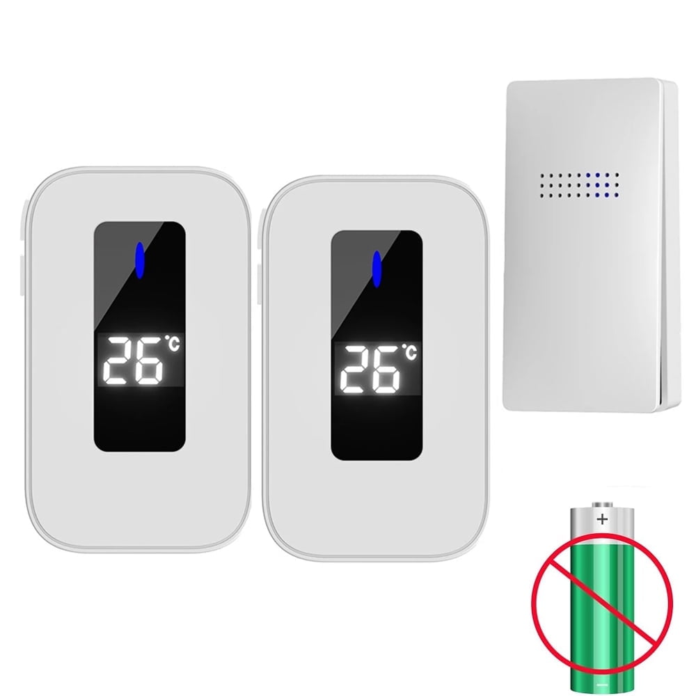 Yolispa Wireless Doorbell Without Battery, Self Powered Doorbell, US ...