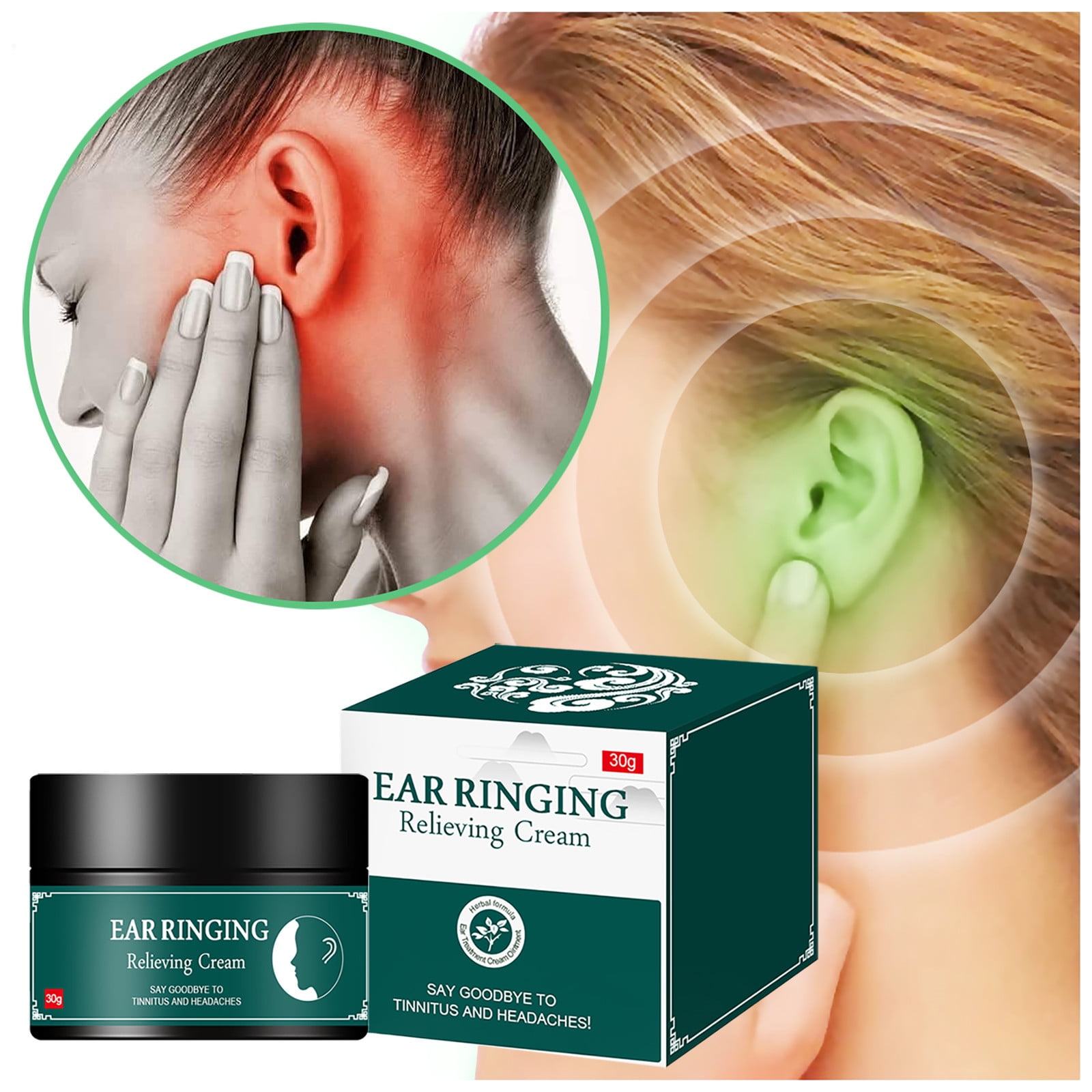 Yolmart Ear Ringing Relieving Tinnitus Soothing Ear Care 30g - Walmart.com