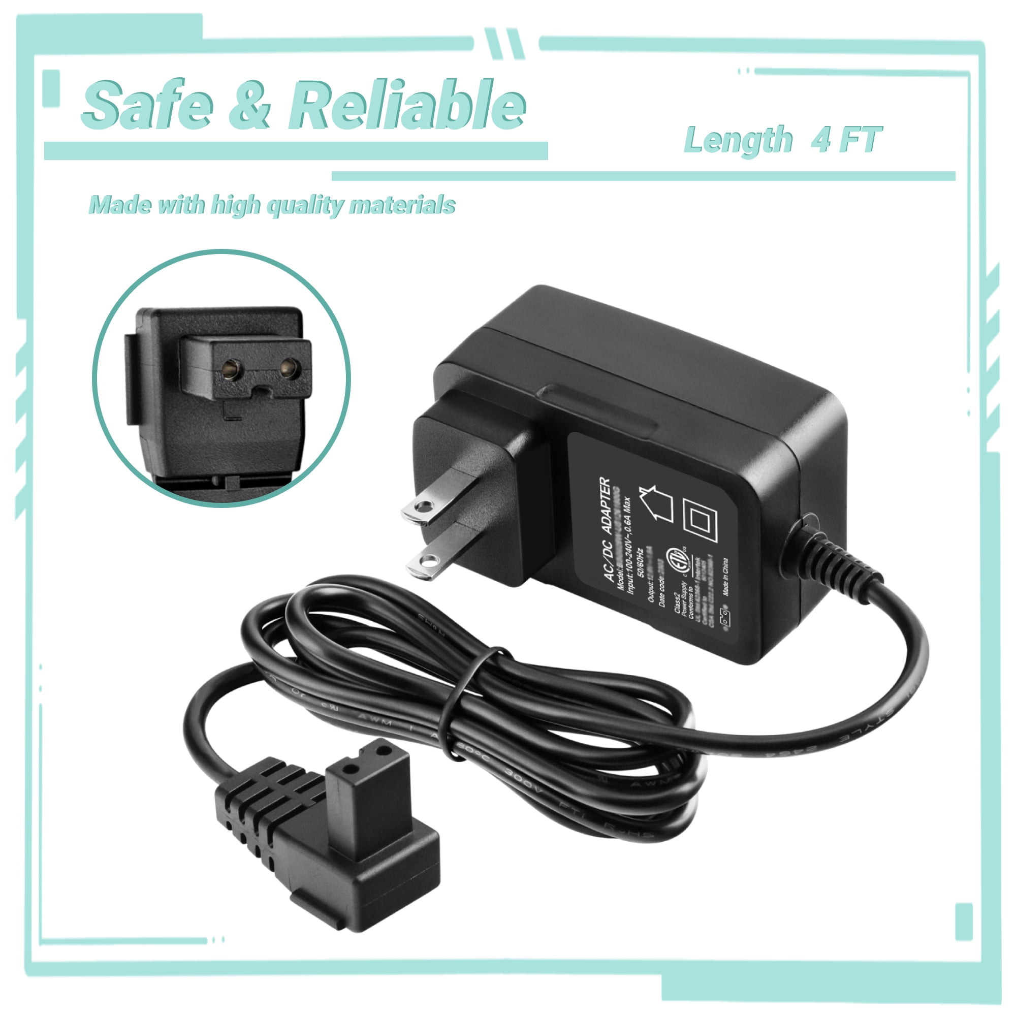 Yolmary 2-Prong 12.6V AC/DC Adapter Compatible for Tacklife Model ...