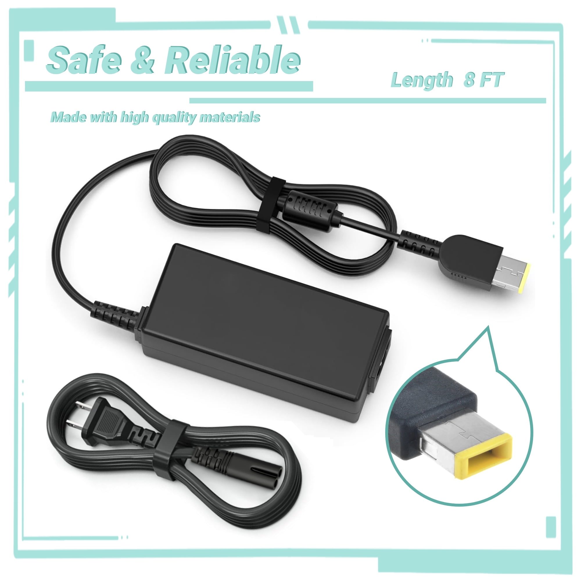 Yolmary 65W Laptop Charger Compatible for Lenovo Thinkpad X270 X250 ...