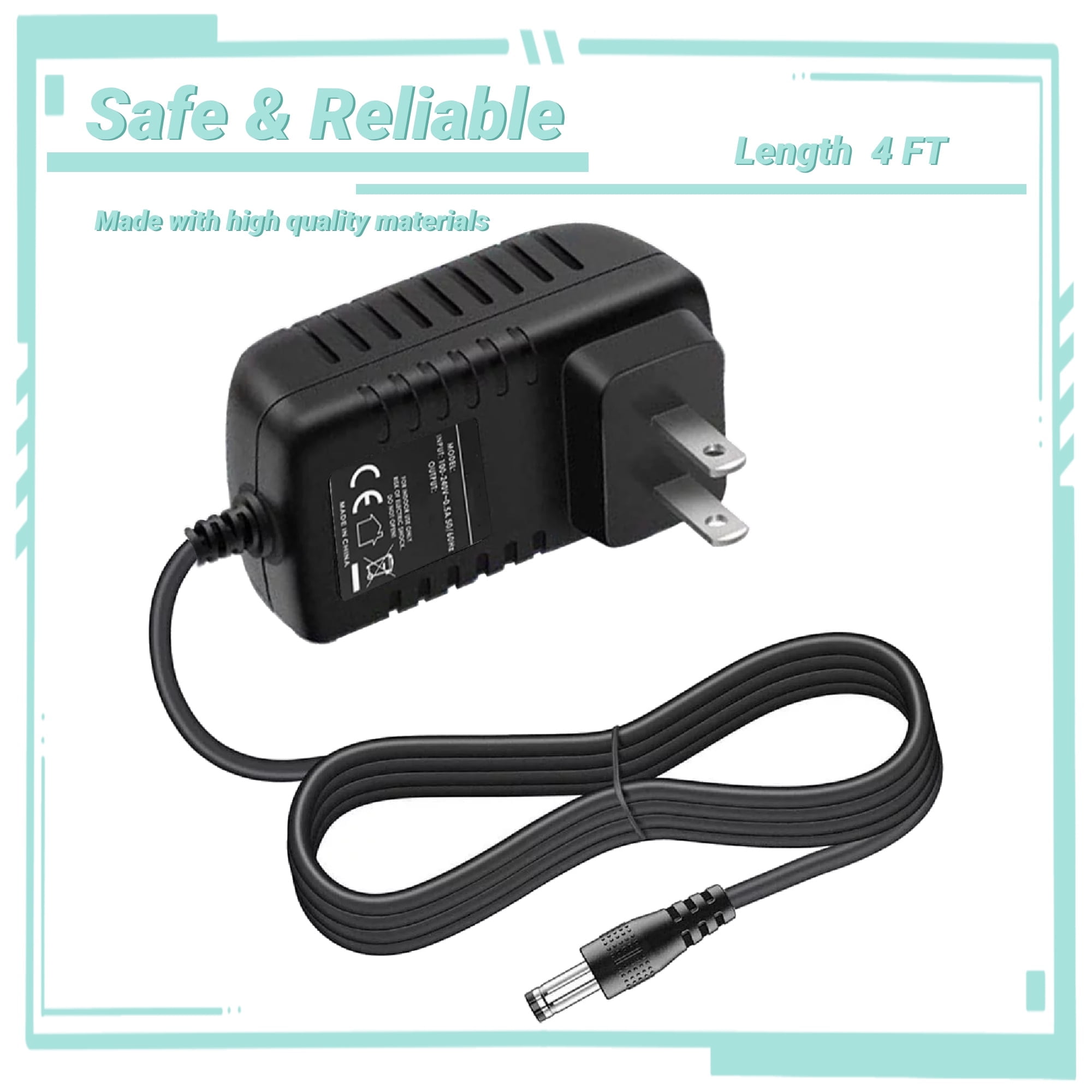 Yolmary 9V 2A AC-DC Adapter Charger Compatible with NuX HG-6 High Gain ...