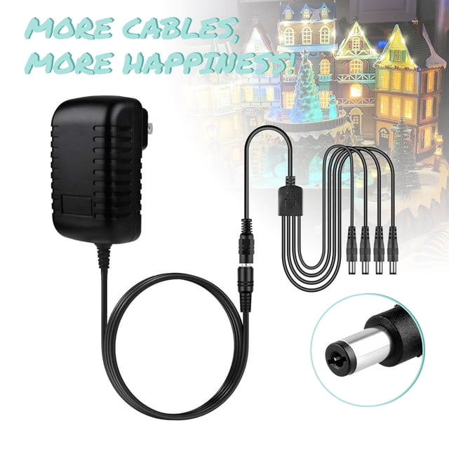 Yolmary AC Adapter Compatible for Lemax Lighted 94564 Christmas Village ...