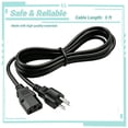 Yolmary AC Power Cord Cable Plug (5ft) Compatible with HP LaserJet ...