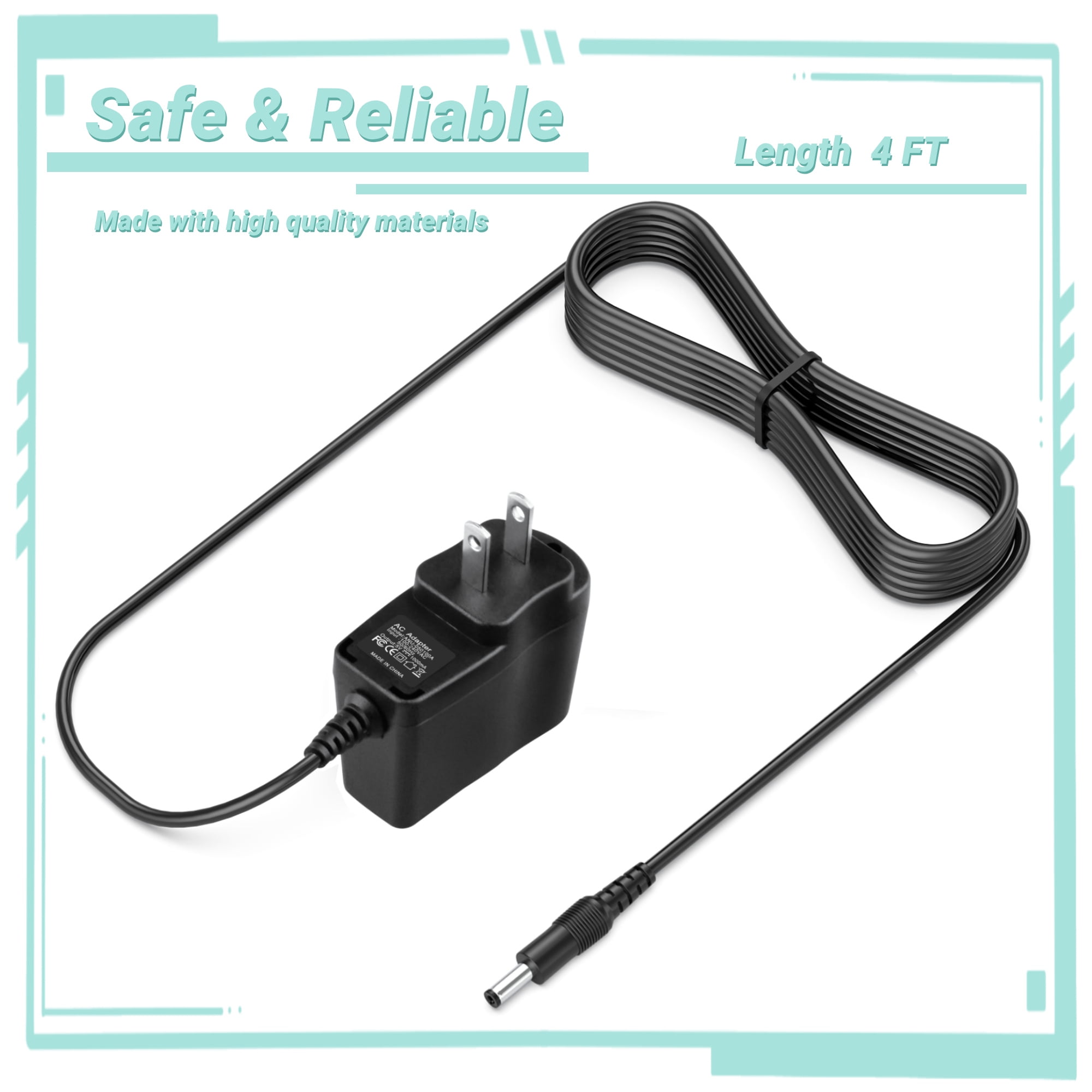 Yolmary AC100-240V to DC 5V 1A 5.5mm * 2.1mm Wall Charger Adapter Converter Power Supply ...