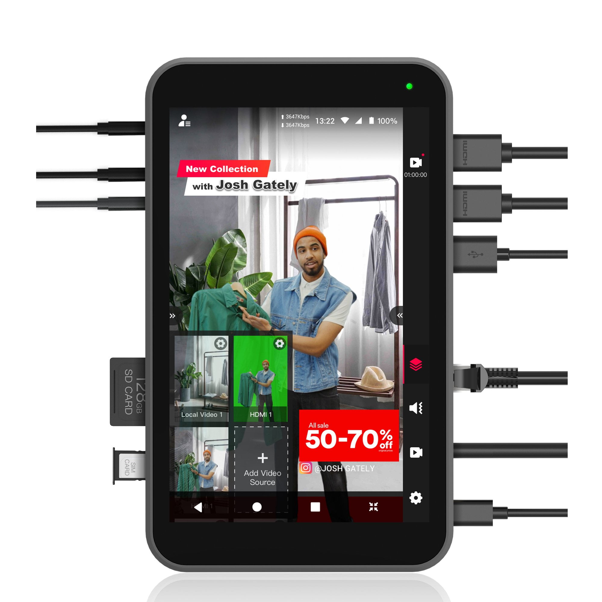 YoloLiv Instream Vertical Live Streaming Encoder and Monitor - Walmart.com