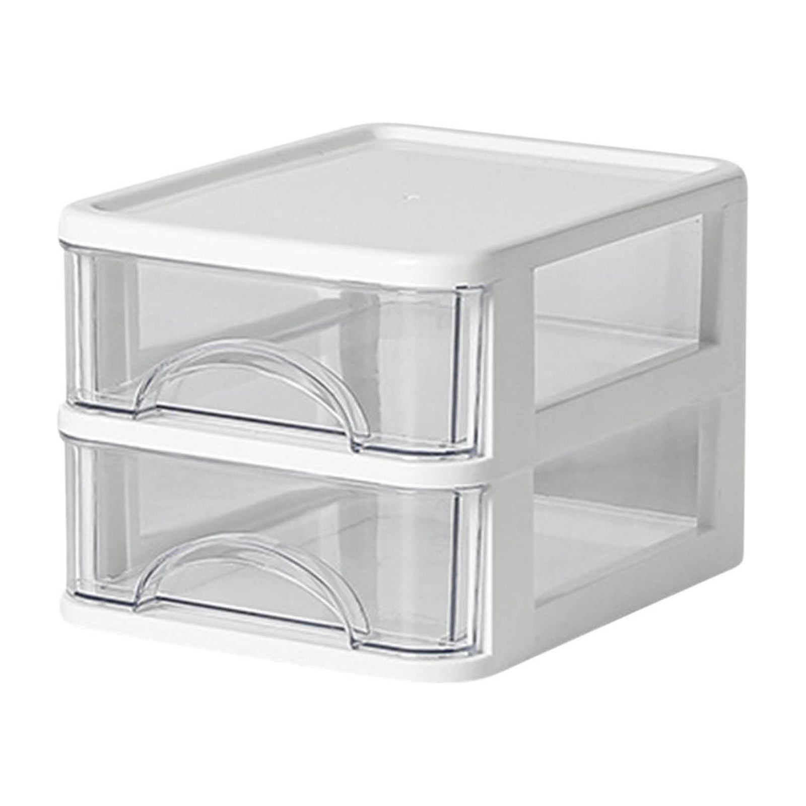Yoloke 2 Layer Desktop Drawer Mini Plastic Containers Small Organizer ...