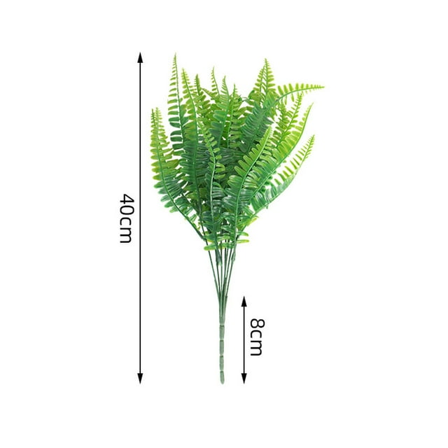 Yoloke 2 Pcs UV Resistant Lifelike Artificial Boston Fern, Artificial ...