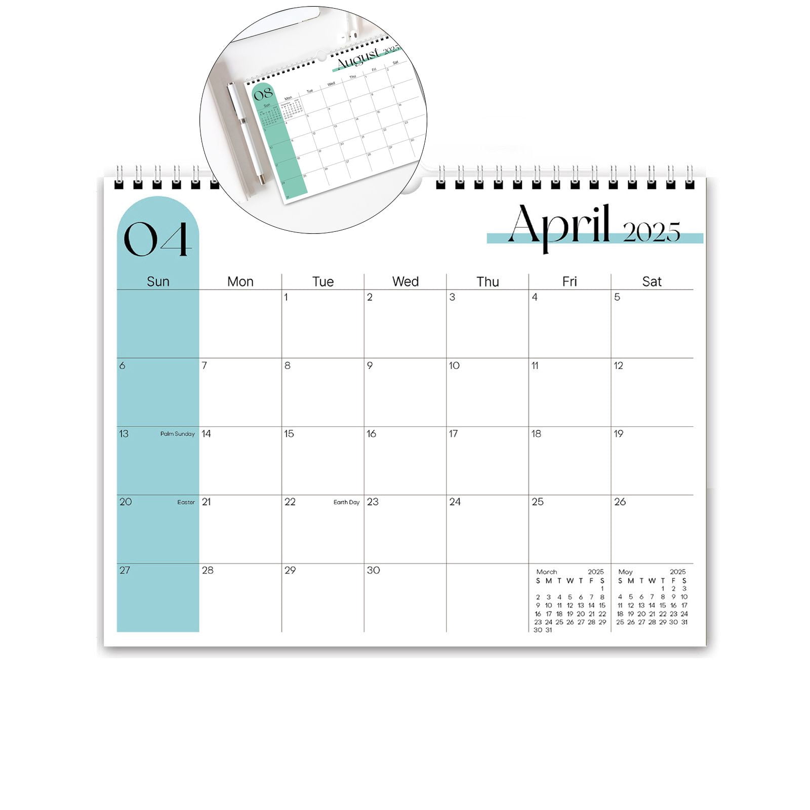 Yoloke 2025 Wall Calendar Desk Calendar Fridge Calendar Yearly Wall ...
