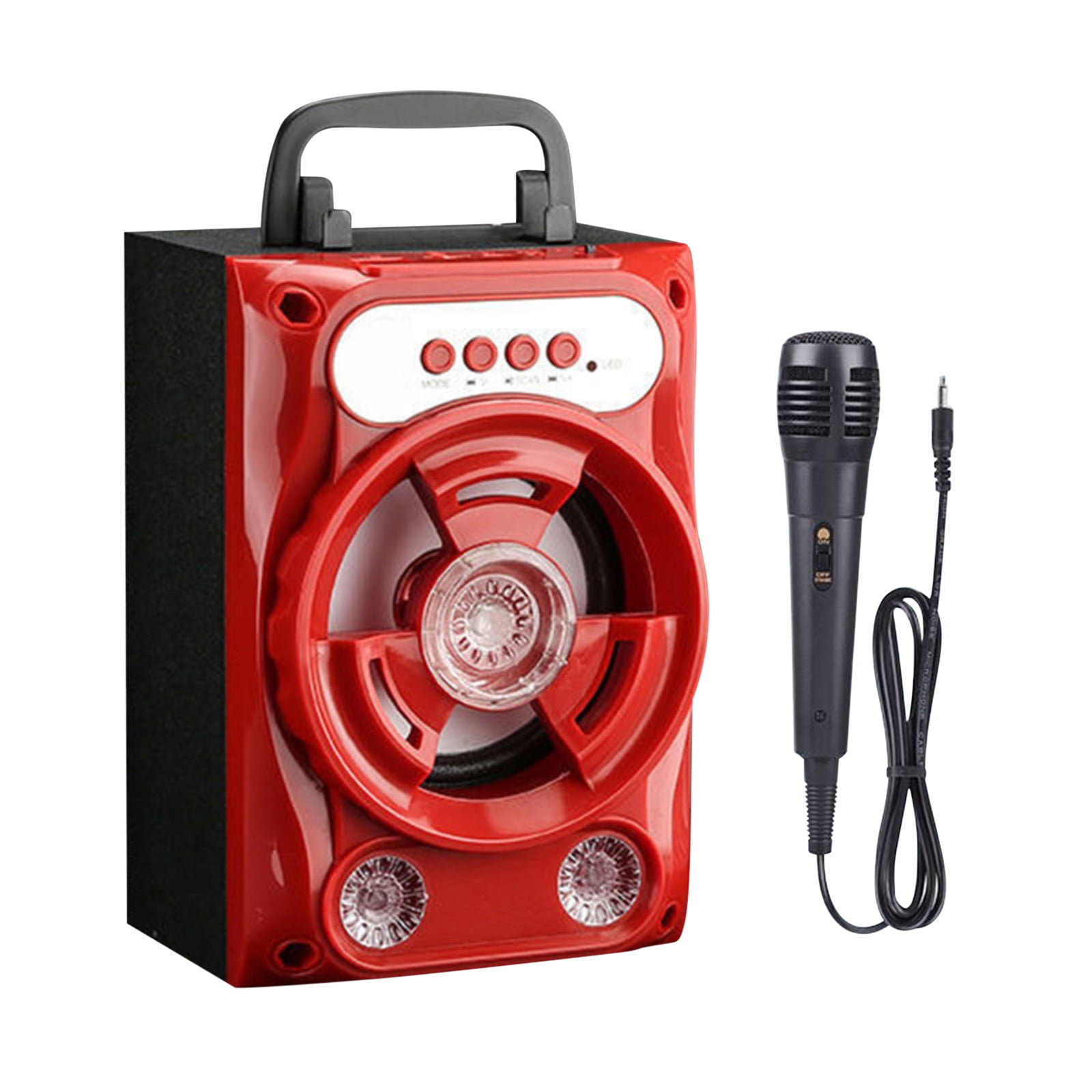 Yoloke 4-Inch Portable Bluetooth Speaker with Subwoofer for Home ...