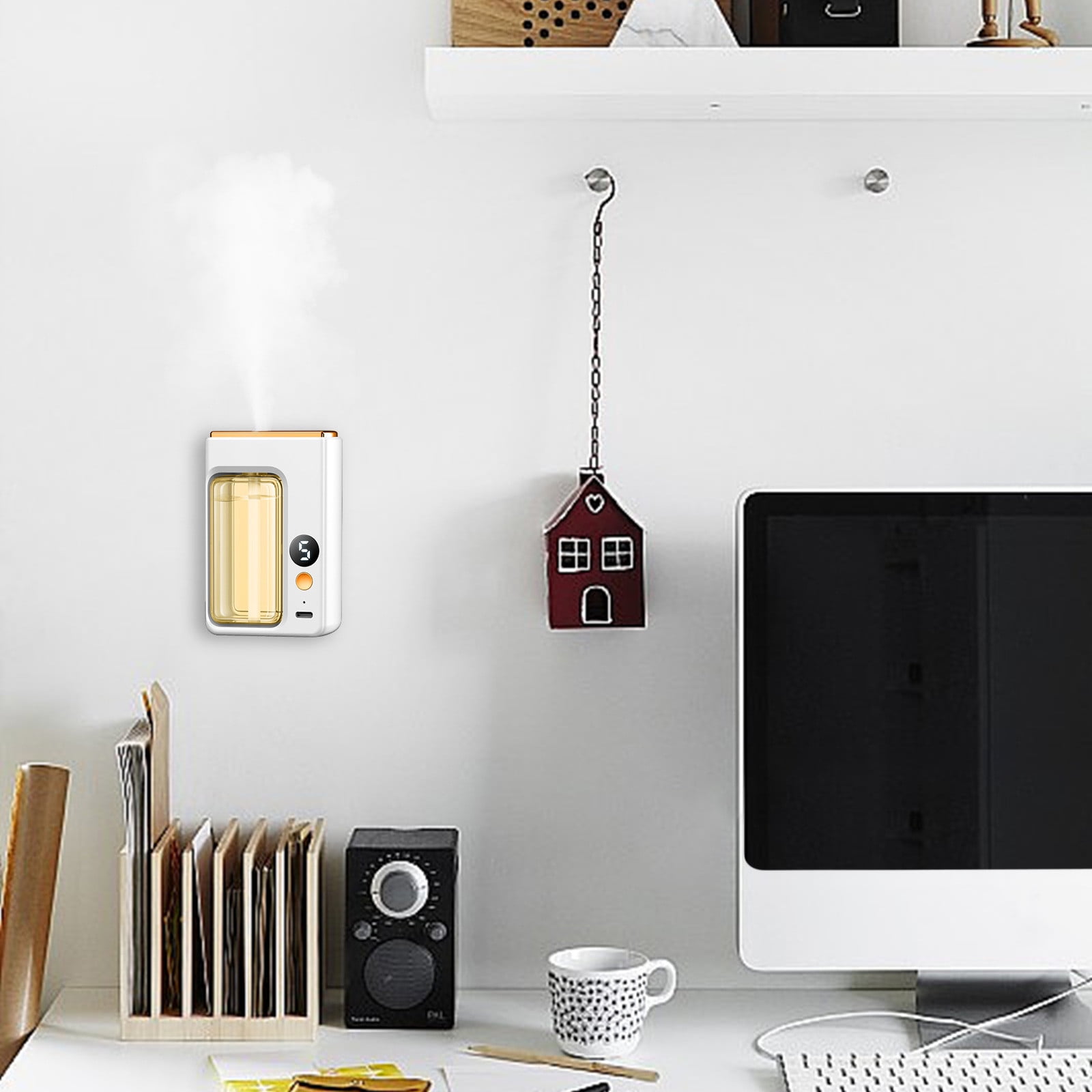 Yoloke Aromatherapy Diffuser with 50ml Essential Oil, Automatic Sprayer ...