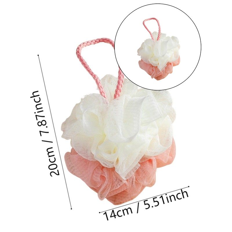 Yoloke Bath & Body Brushes，Double Bath Ball Soft Foaming Sponge Body ...