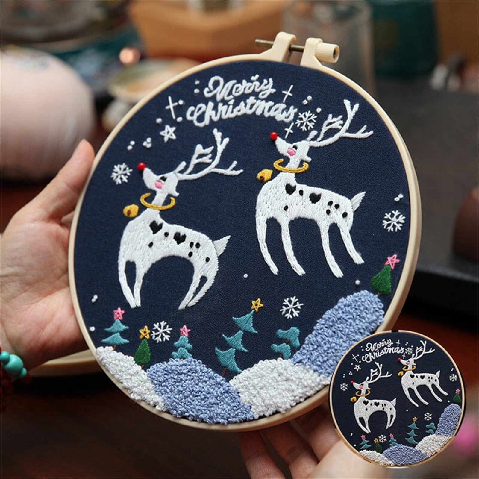 Yoloke Beginner's Embroidery Flower Kit - Hand Embroidery for Absolute ...