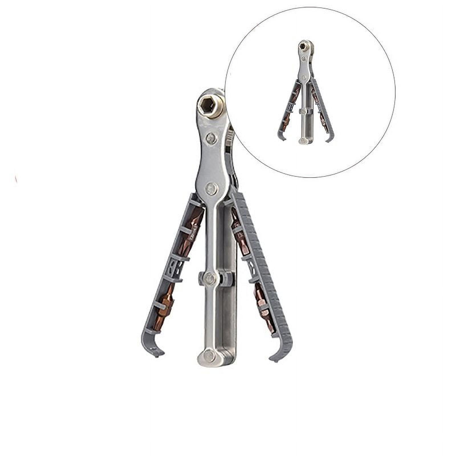 Yoloke Bidirectional Ratchet Screwdriver, Narrow Space Screwdriver ...