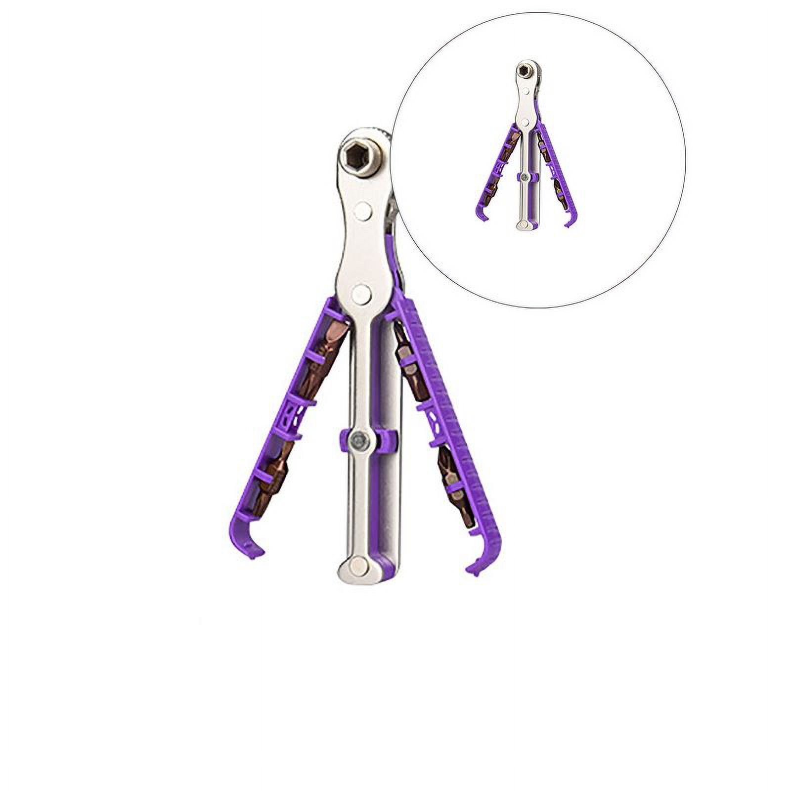 Yoloke Bidirectional Ratchet Screwdriver, Narrow Space Screwdriver ...