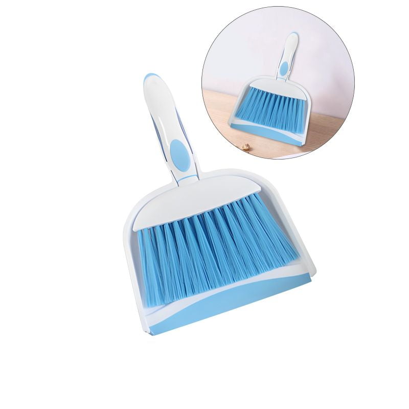 Yoloke Broom Dustpan Brush Small Dust Pan : Small Dustpan and Brush Set Mini Broom and Dustpan ...