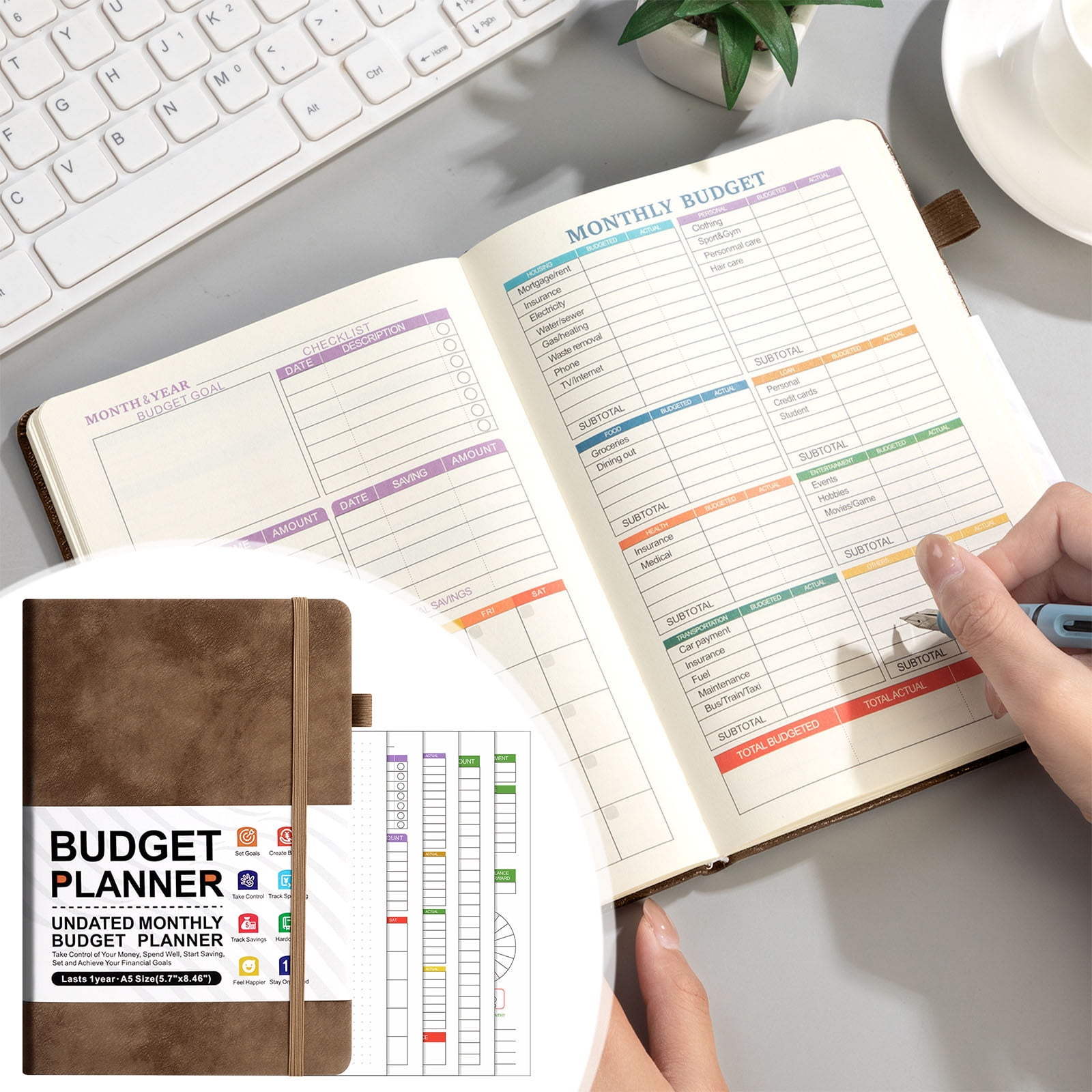 Yoloke Budget Planner - Monthly Budget Book with Expense Tracker ...